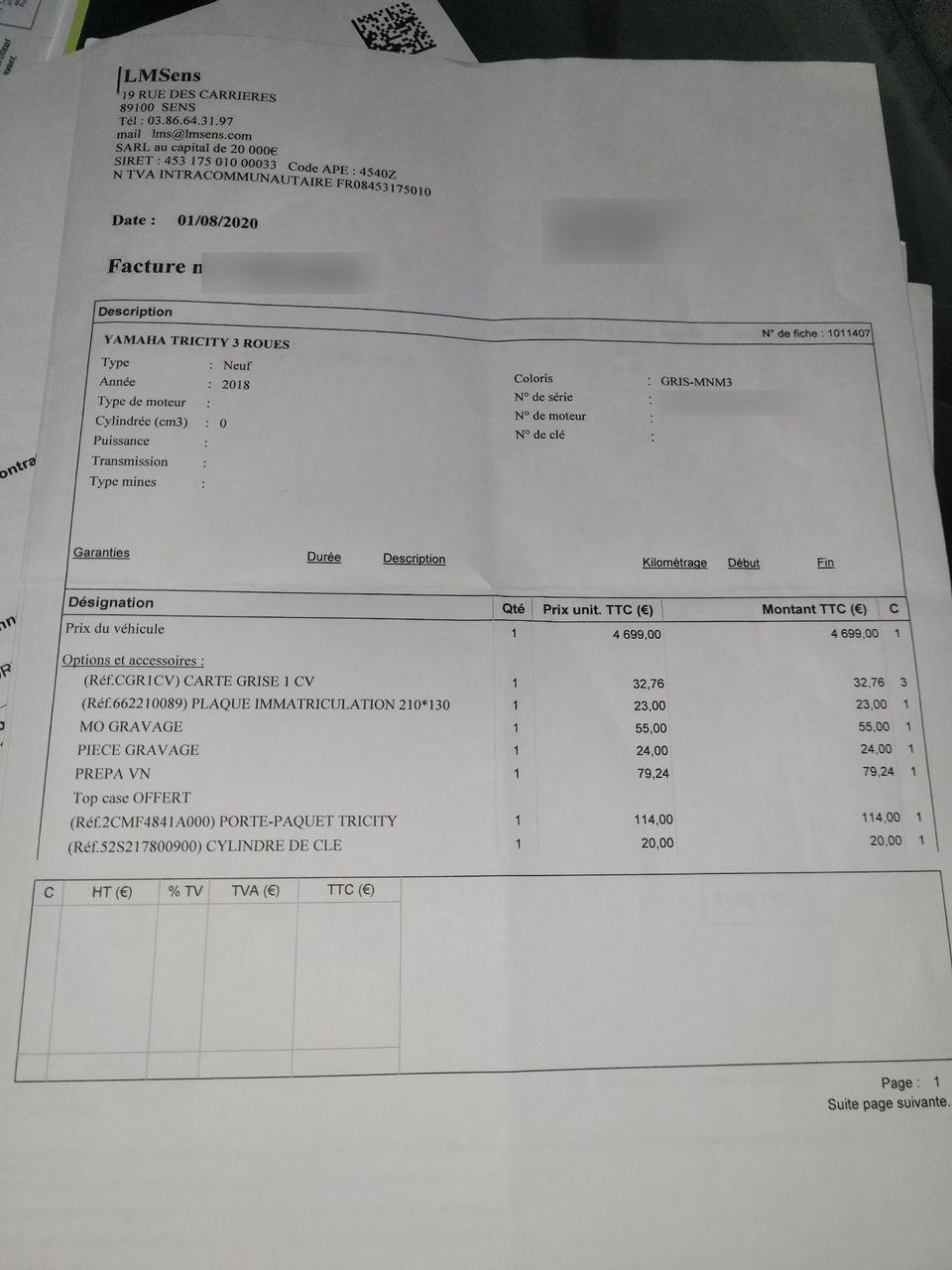 YAMAHA TRICITY 125 - Yonne - Bonnie&Car occasion